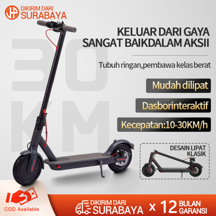 Skuter Listrik Lipat / Electric Scooter 8,5 inci masa pakai baterai 25 ...