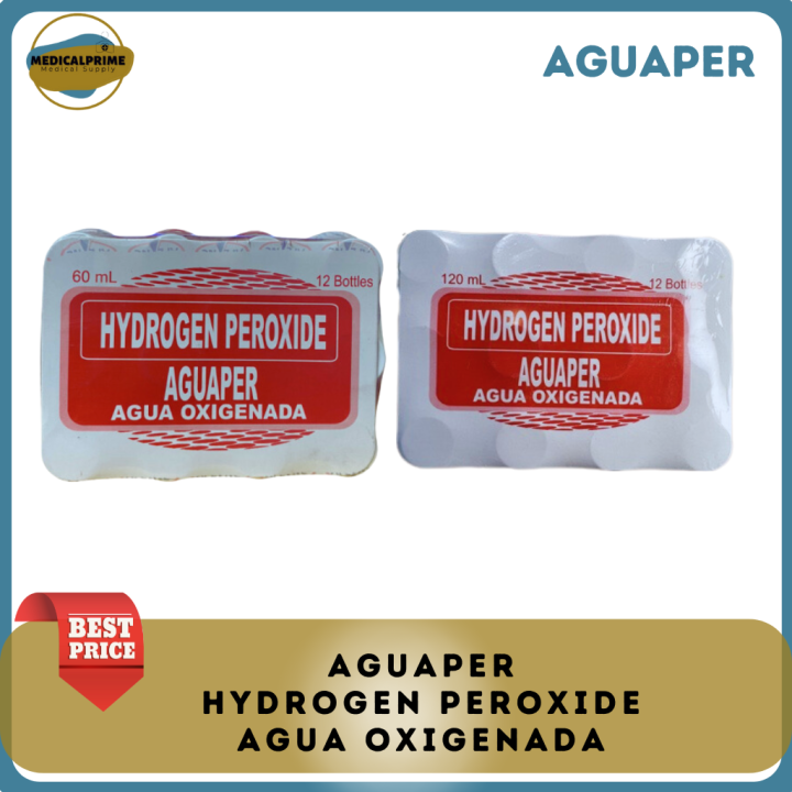 Aguaper Hydrogen Peroxide (60ML 120ML) Sold per Pack (12 Bottles ...