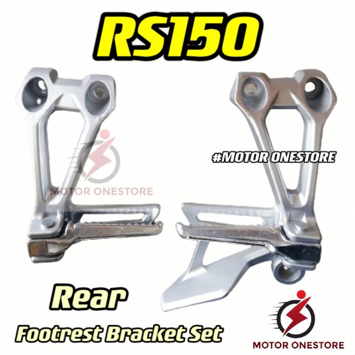 RS150 REAR FOOTREST BRACKET LEFT RIGHT SET WITH FOOTREST BESI KAKI ...