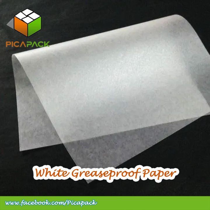 100pcs White Greaseproof Paper Food Wrapper Baking paper/ Baking tray ...