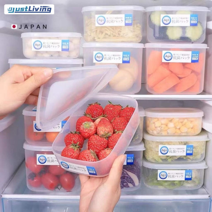 JustLiving Japan Antibacterial Refrigerator Preservation Box Food Grade ...