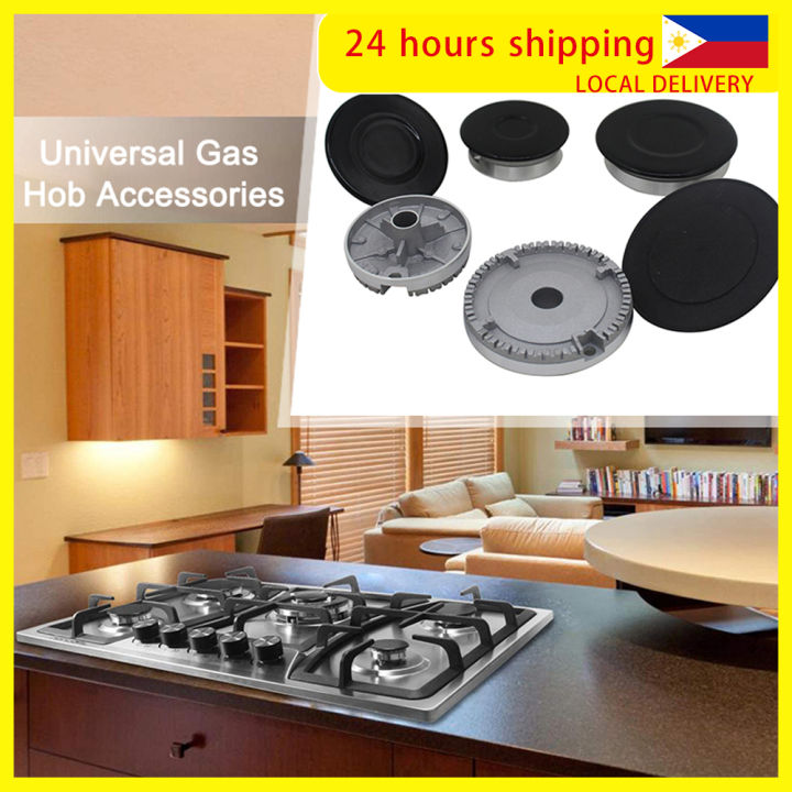 Universal Gas hob burner Cooker & Oven Hob Gas Burner Crown & Flame Cap ...