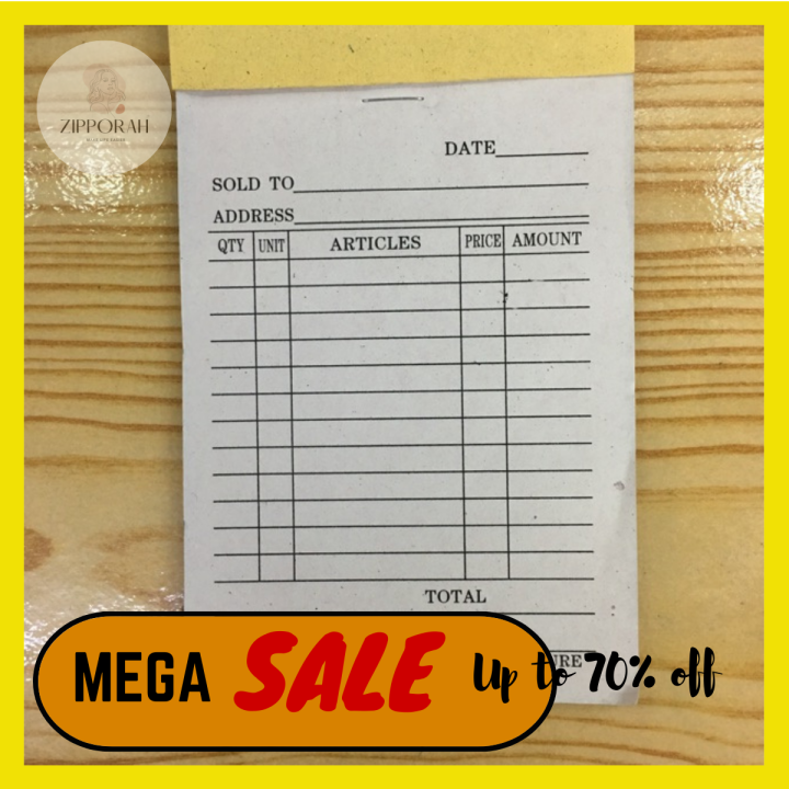 SALE!!! Best Selling Receipt Resibo With Carbon/Carbonless Receipt ...
