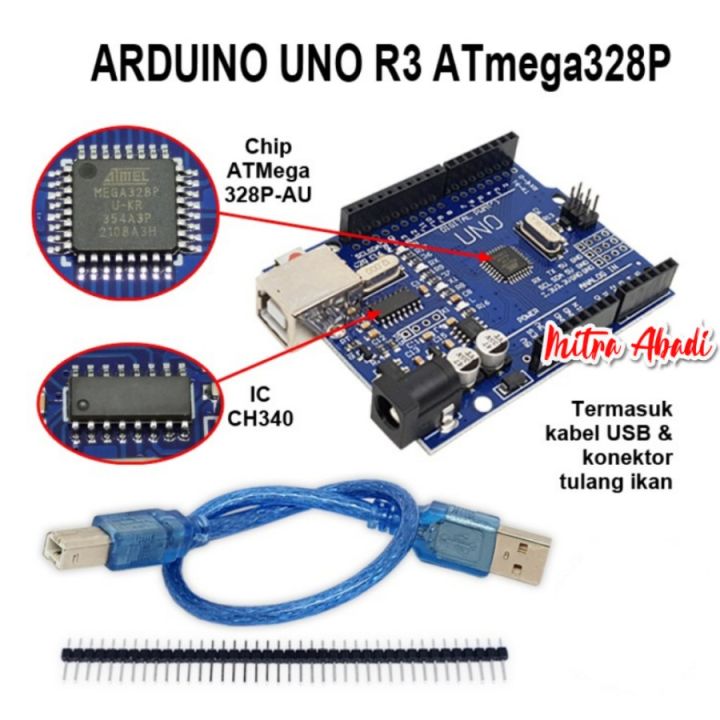 Arduino UNO R3 ATMega328P Development Board | Lazada Indonesia