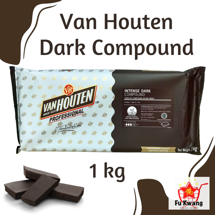 Vanhouten Dark Chocolate Compound 1 kg / Van Houten / Dark Compound / Coklat Compound / Cokelat ...
