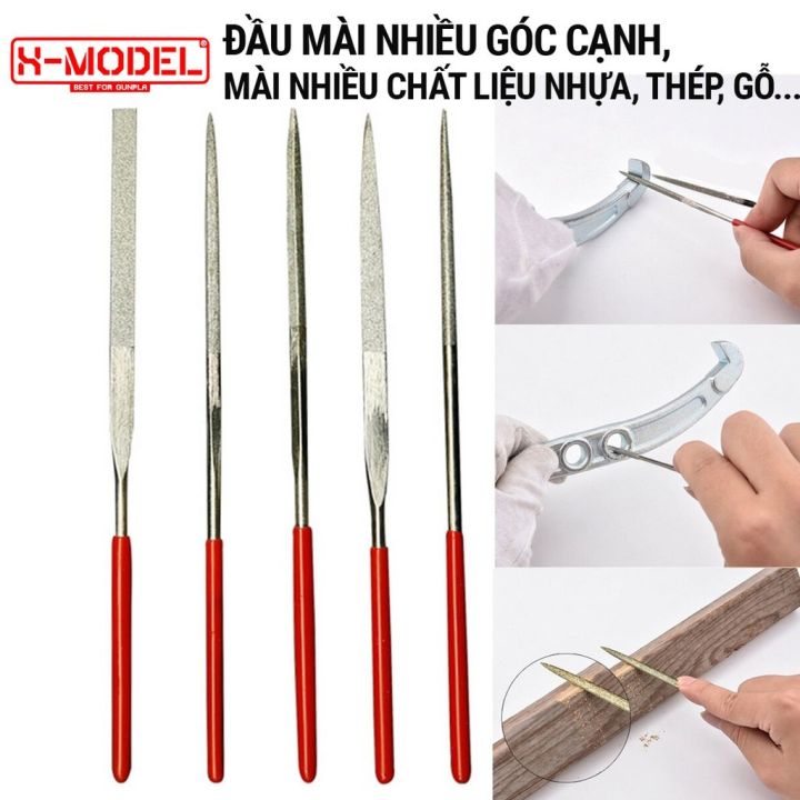 Dụng Cụ Làm Mô Hình Gundam L XM11 Bộ 5 Cây Dũa, 10 Cây Dũa Kim Loại cao ...