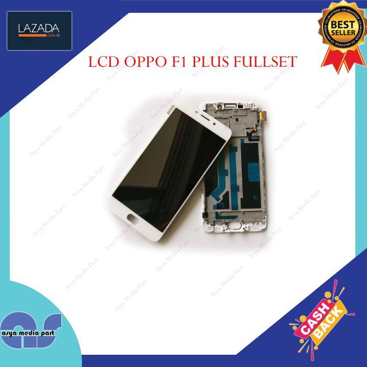 LCD OPPO F1 PLUS / F1+ / R9 + FRAME FULLSET + TOUCHSCREEN WHITE ...