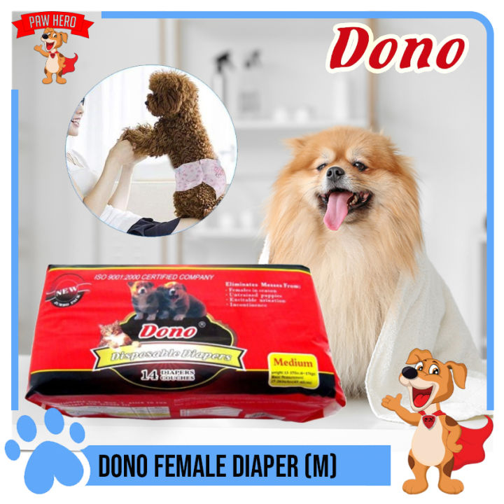 PAW HERO Dono Female Disposable Diapers Dog Diaper | Lazada PH