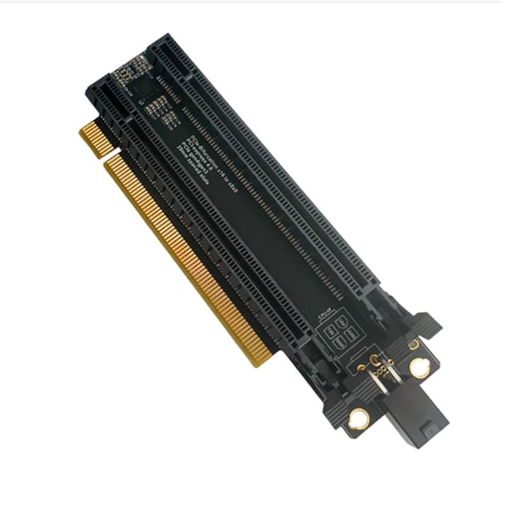 PCI-E 4.0 X16 1 to 2 Expansion Card Gen4 Split Card PCIe-Bifurcation ...