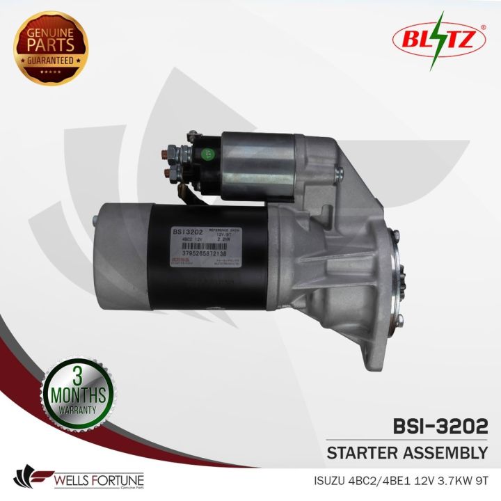 ISUZU 4BC2 4BE1 12V 9T 3.7KW BLITZ STARTER ASSEMBLY (1 PC) | Lazada PH