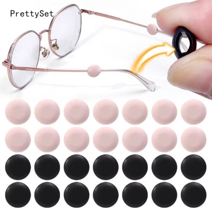 10Pairs Transparent Silicone Anti-slip Eyeglass Ear Hooks Round ...