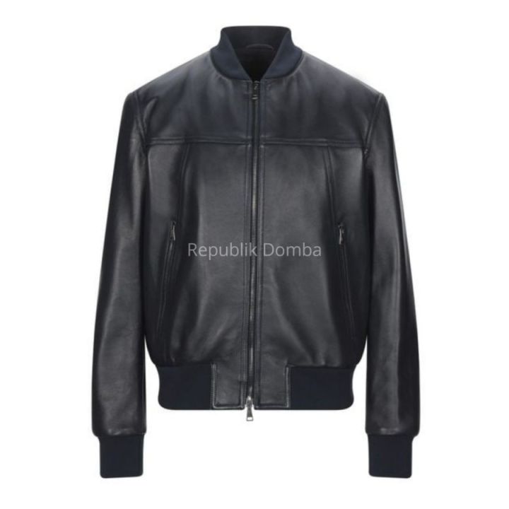 Jaket Kulit Pria - Jaket Model Bomber - PCB 122 | Lazada Indonesia