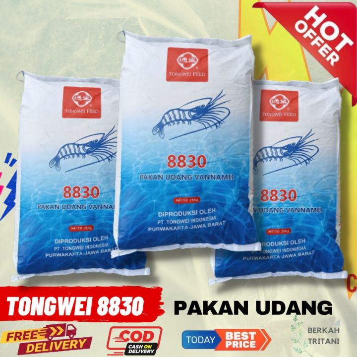TONGWEI 8830 3KG Pakan Udang Vannamei Tinggi Protein 40% | Lazada Indonesia