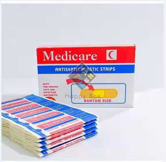 80 Pcs Medical Plaster Strips Adhesive Antiseptic Bandage Band Aid ...