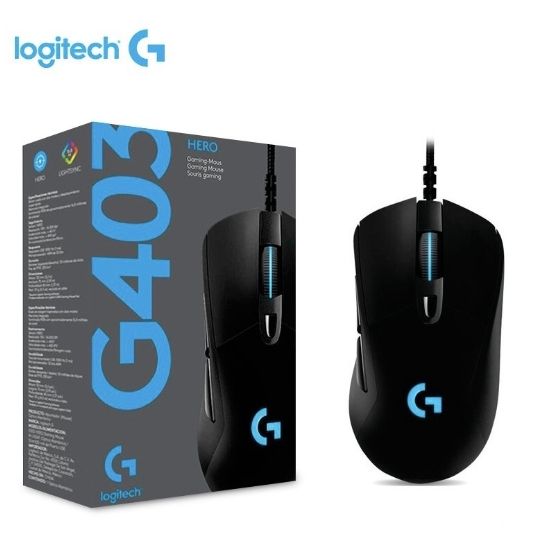 เมาส์เกมมิ่ง Logitech Gaming Mouse G403 Hero Black | Lazada.co.th