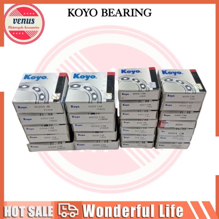 JAPAN Koyo BEARING MOTORCYCLE BEARING ALL SIZE 6301/6302/6300/6201/6202/6203 etc. | Lazada PH
