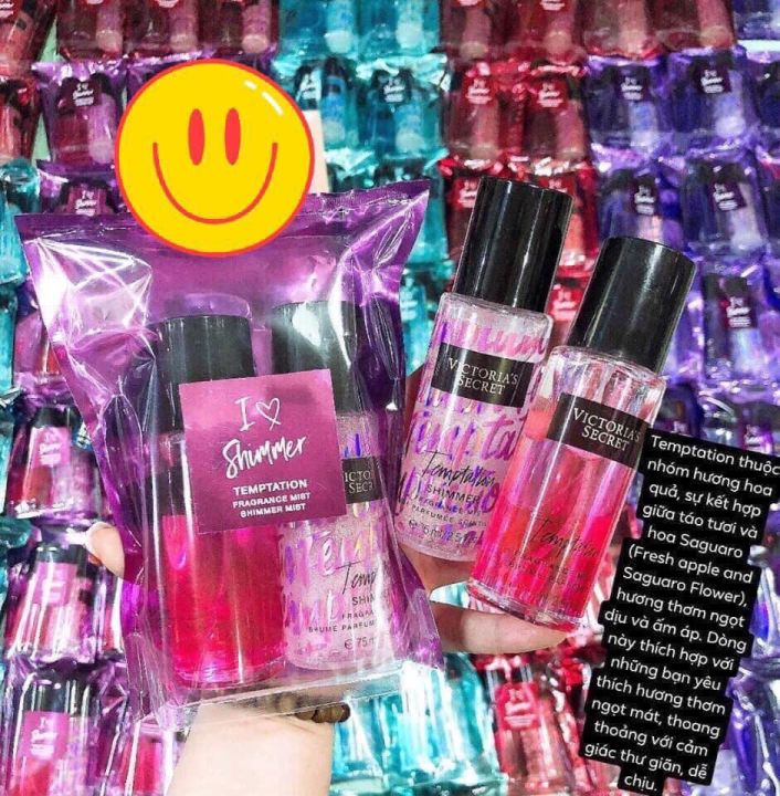 Xịt thơm body combo 2chai Victoria’s Secret I Love Shimmer Gift Set ...