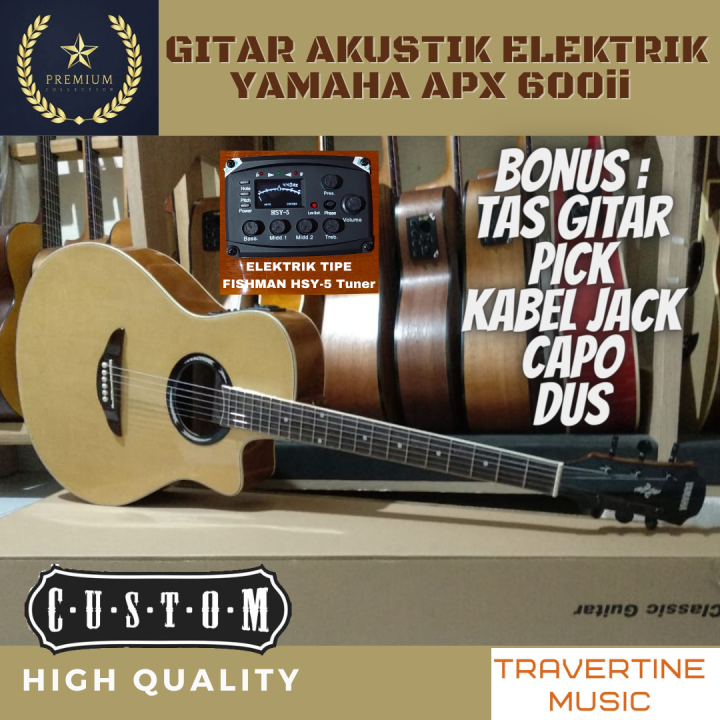 Gitar Akustik Elektrik YAMAHA APX 600ii CUSTOM HIGH QUALITY with ...