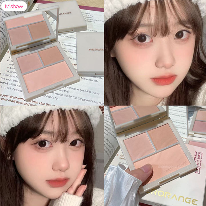 Mishow Powder Blush Palette Lightweight Blends Easily Contours Cheeks ...