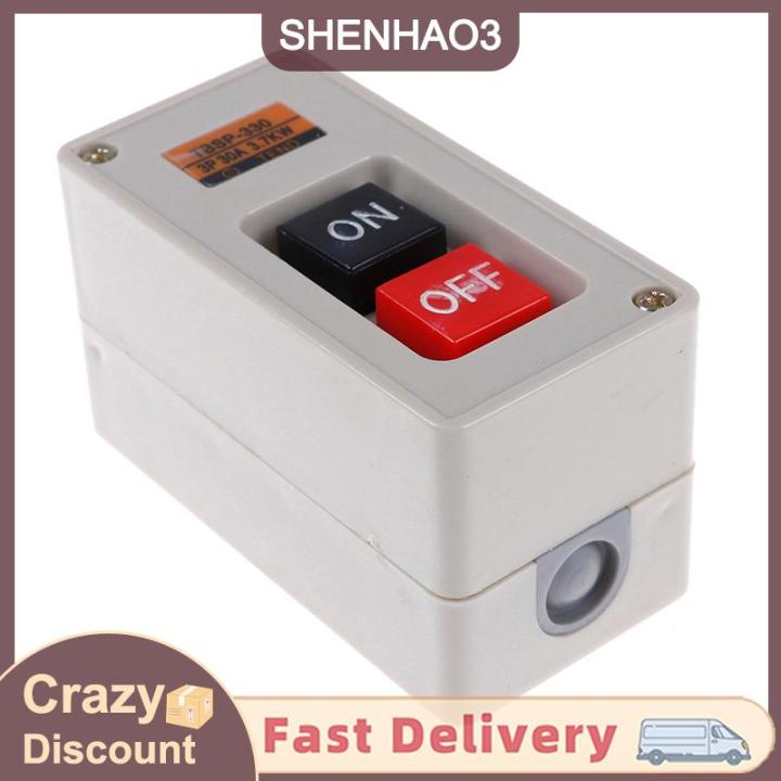 【SHENHAO3】 TBSP-330 3 phase 3.7Kw 30A power push button switch station on/off lock tend | Lazada PH