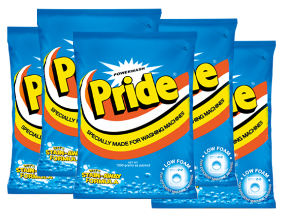 Pride Powerwash Laundry Detergent Powder, 1000g x 5 | Lazada PH