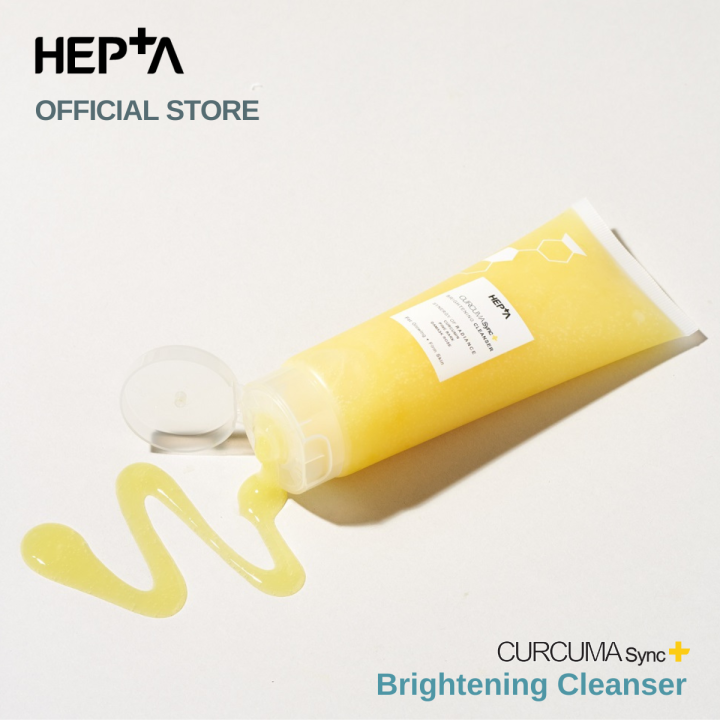 HEPTA PLUS CURCUMASync+ Brightening Cleanser 120 ml. ใหม่! ขนาดใหญ่ขึ้น ...