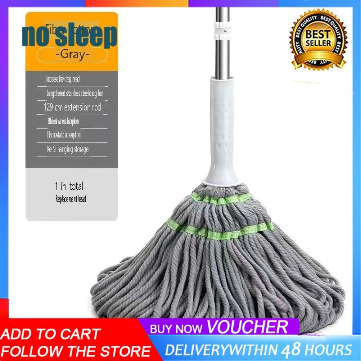 Self Wringing Mop Floor Cleaning, Easy Squeeze Twist Mop with Long ...