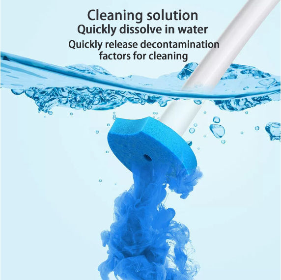 Wall-Mounted Disposable Toilet Brush Set - No Drilling Required 360 ...