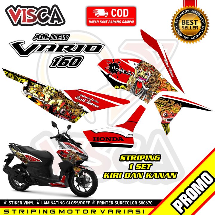 Striping Vario 160 Variasi - Stiker Motor Vario 160 Desain Barong ...