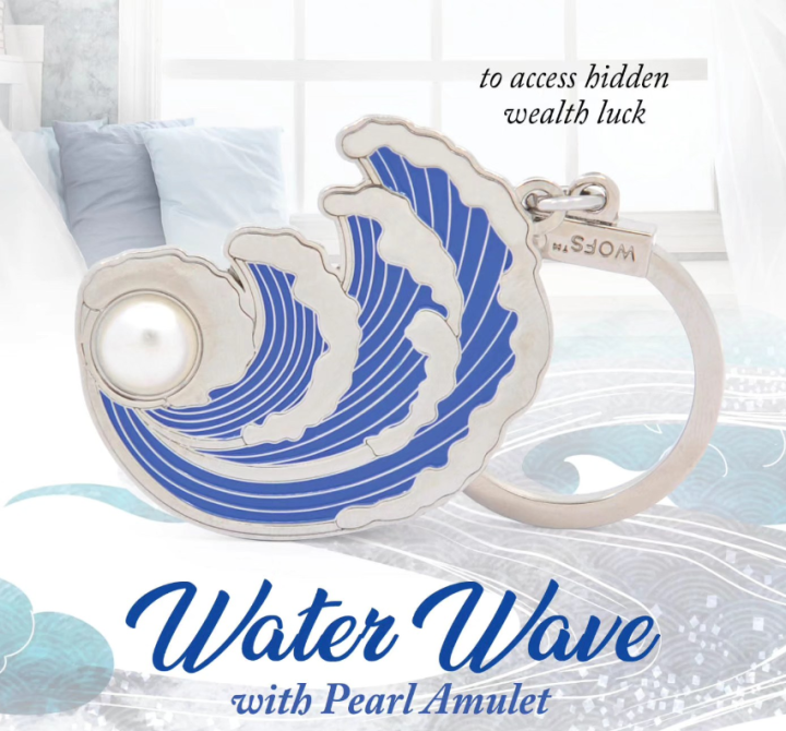 LUCKY CHARM 2024 LILLIAN TOO COLLECTIONS WATER WAVE WITH PEARL AMULET ...
