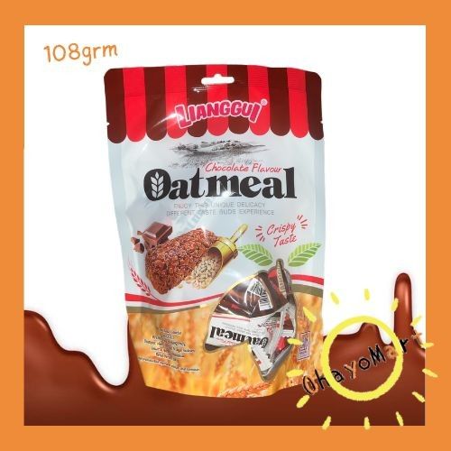 Lianggui Oatmeal chocolate original / Snack oat bar rasa cokelat 108g | Lazada Indonesia