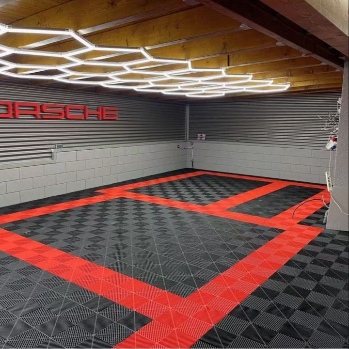 【Hot-Selling】 Interlocking Plastic Garage Floor Tiles 1.8cm Thickness ...