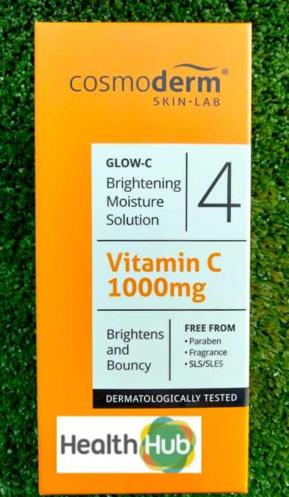 COSMODERM SKIN-LAB GLOW-C BRIGHTENING MOISTURE SOLUTION VIT C 1000MG ...