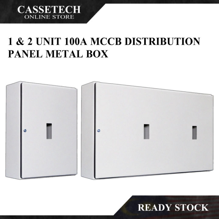 1 & 2 UNIT MCCB 60A - 100A DISTRIBUTION METAL BOX DOUBLE CLAD PANEL ...