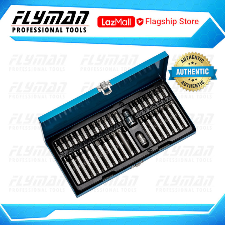 Flyman® 40 PCS ALLEN BITS 1/2 & 3/8 Drive | Lazada PH