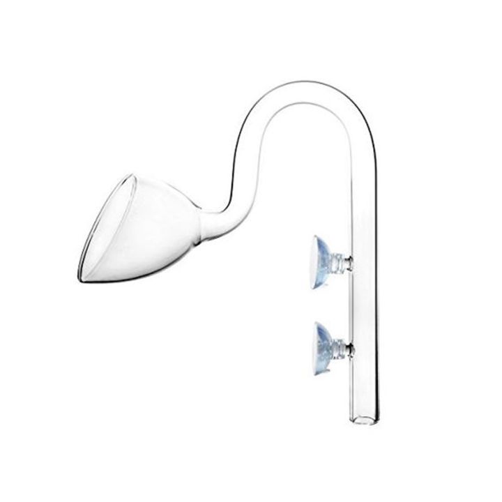 Clear Glass Lily Violet Pipe Outflow for Planted Aquarium Fish Tank 2 ...