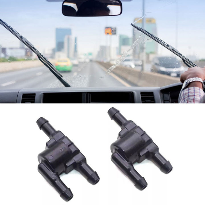 Car Check Valve Windshield Wiper Washer Spray Pipe 3-way Valve Plastic ...