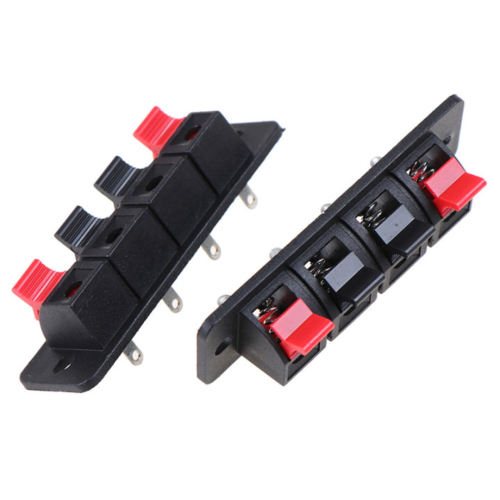 EliteShopP 2Pcs 4 Positions Spring Connector Terminal Audio Speaker ...