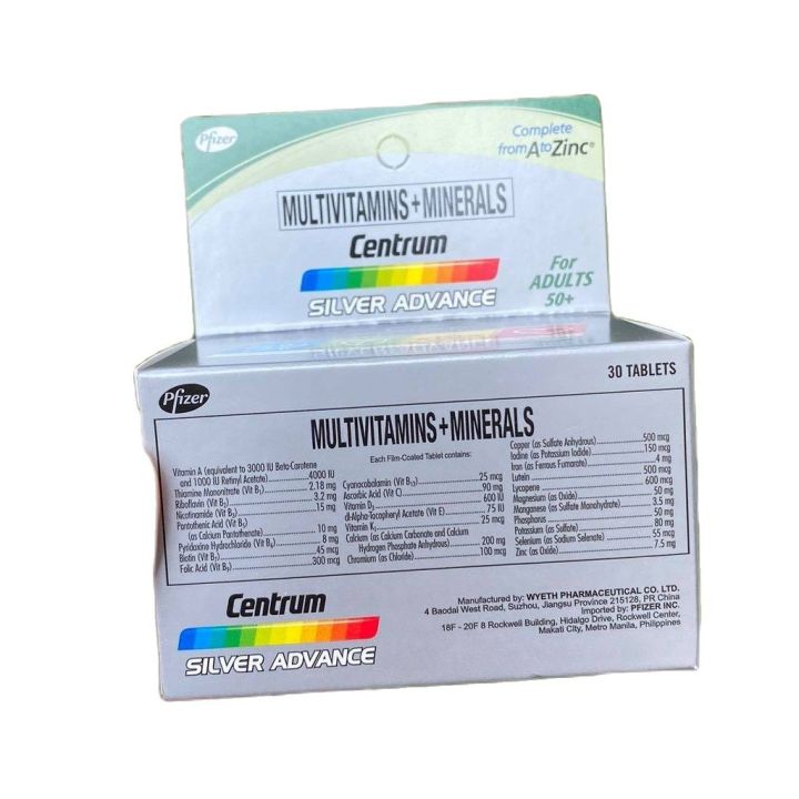 CENTRUM SILVER ADVANCE Multivitamins + Minerals | Lazada PH