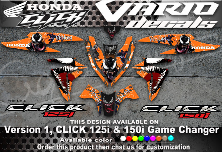 Honda Click Version 2 Decals | Lazada PH