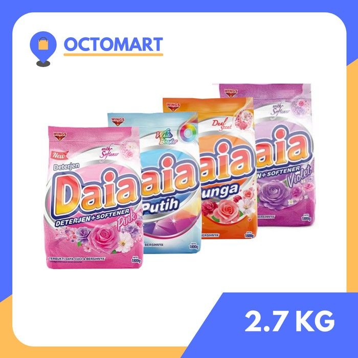 DAIA Deterjen Bubuk 2.7 kg / Powder Detergent 2700gr / 2.7kg / 2700 gr ...