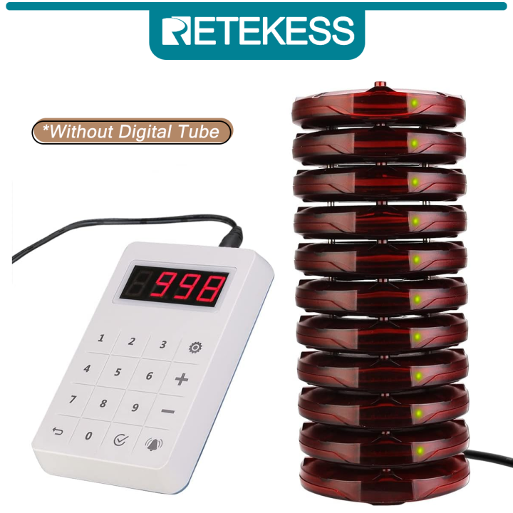 RETEKESS TD158 Restaurant Buzzer System, Restaurant Pager, Mute ...