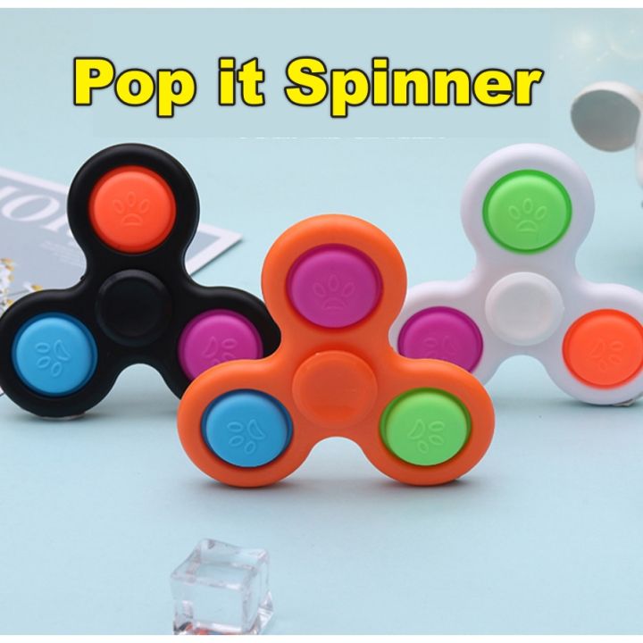 Simple Fidget Spinner Push Pops Its Bubble Hand Spinner For Adhd ...