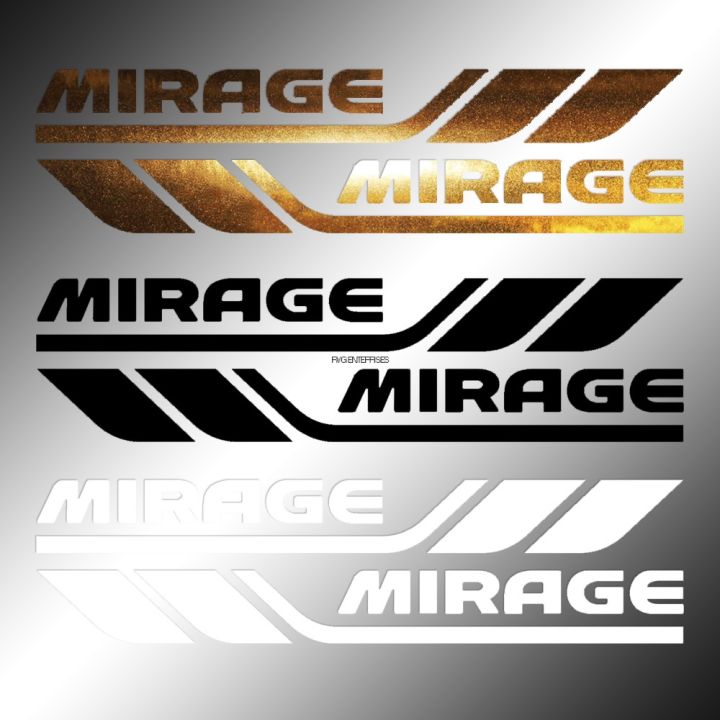 Stickers | 2x Mitsubishi Mirage Logo | Racing | Decals | Stripes ...