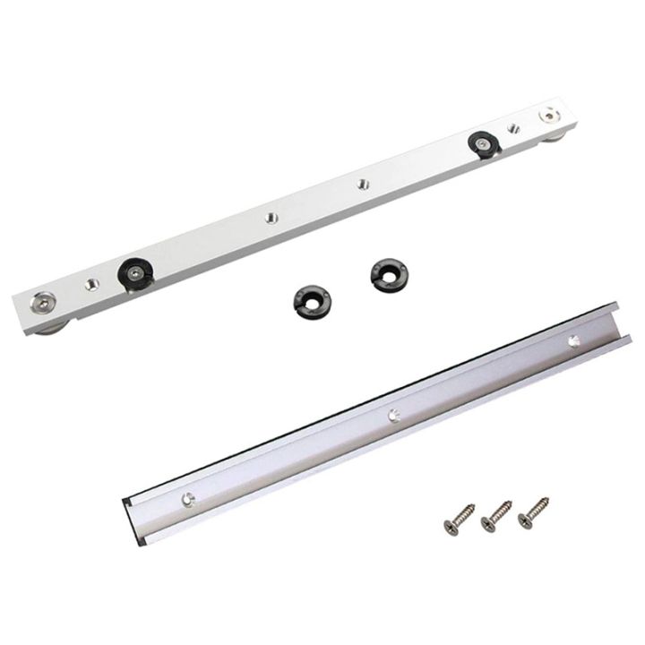 1 Set Aluminum Alloy T-Tracks Slot Miter Track and Miter Bar Slider ...