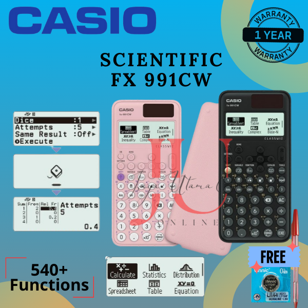 Casio ClassWiz Model Scientific Calculator FX-991CW ORIGINAL | Lazada ...