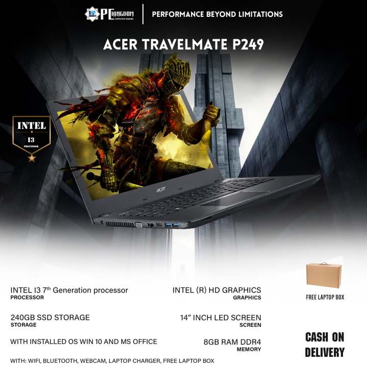 ACER TRAVELMATE P249 i3 7TH GEN/ i3 8TH GEN 8GB RAM/12GB RAM 240GB SSD ...
