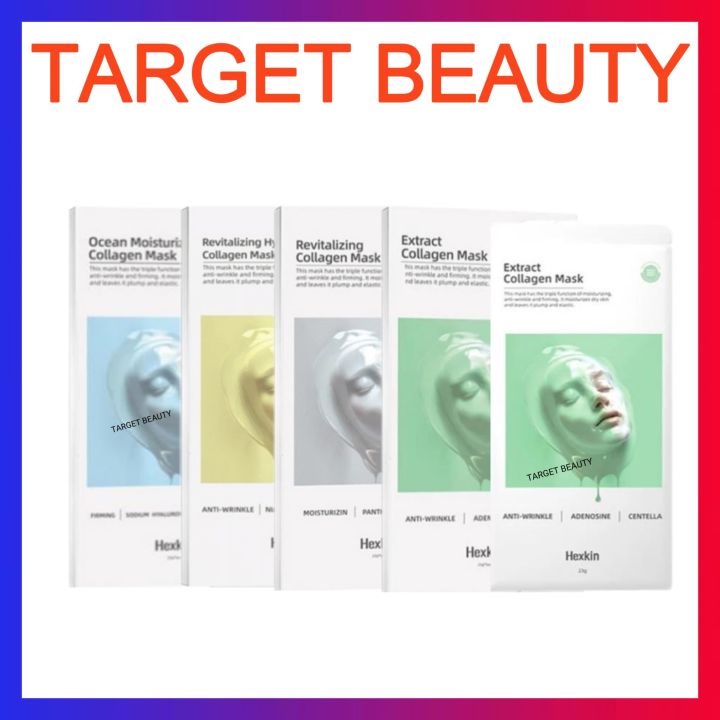 Hexkin Collagen Mask 胶原蛋白面膜 （1pcs/5pcs） | Lazada