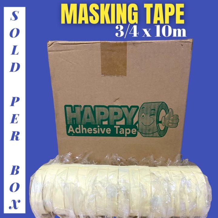Masking Tape 3/4 x 10m (High Quality )Sold per Box | Lazada PH