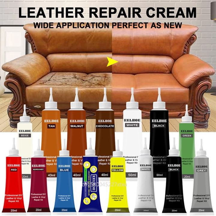 20/40/50ml Advanced Leather Repair Gel Kit Scratch Restoration Seat ...